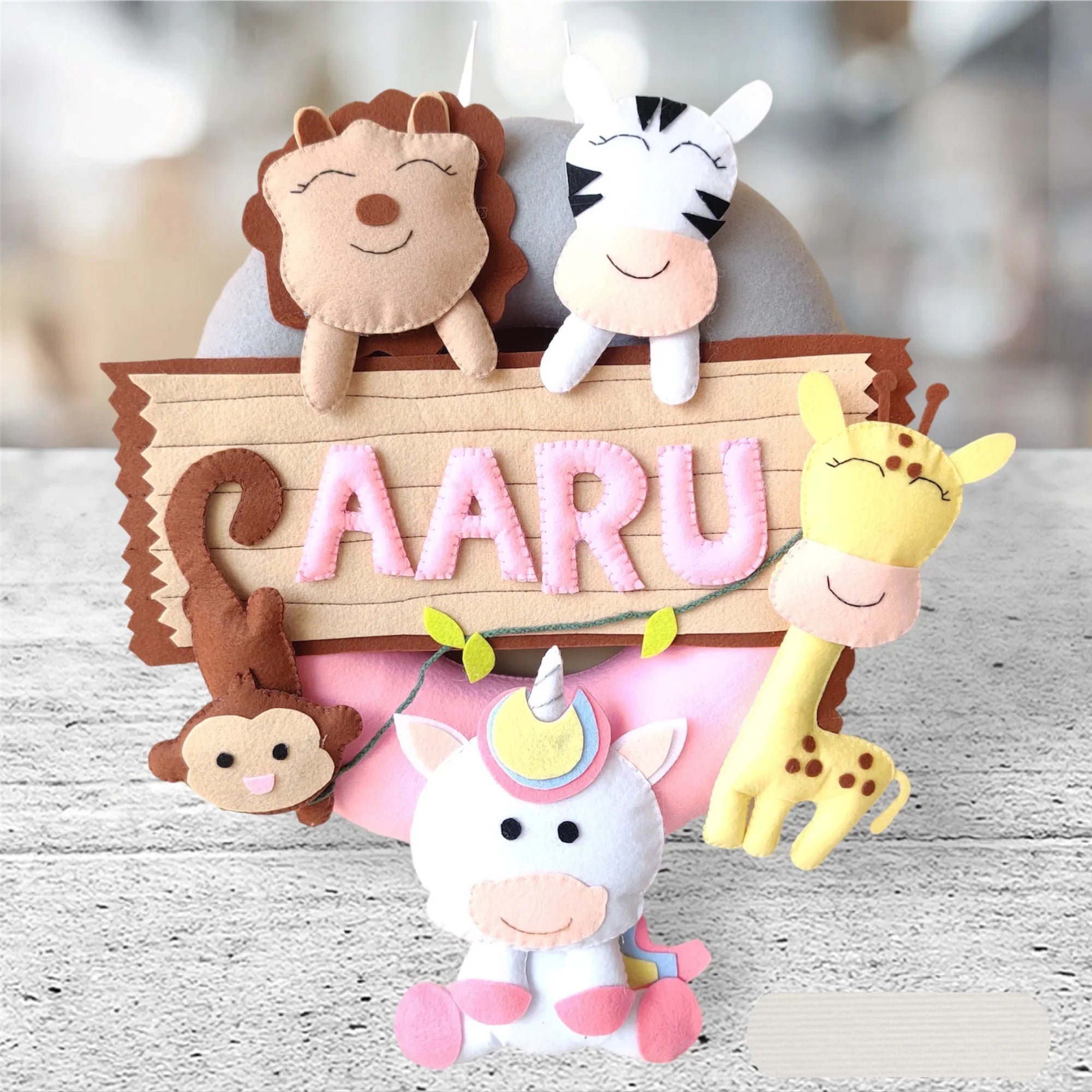 Personalized Nursery Decor: Unique Name Plate Wall Hanging